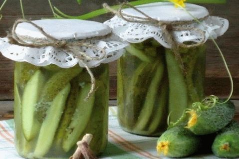 Tranches de concombre en conserve - Recettes détaillées avec des photos.